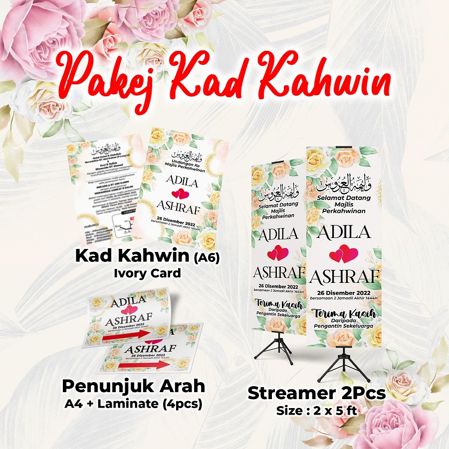 Pakej Kad Kahwin [Tak Termasuk Design] | Shopee Malaysia
