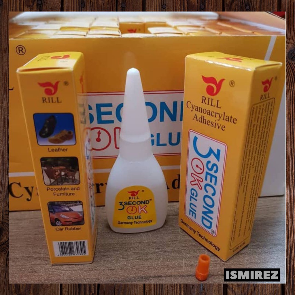 3 Second Ok Glue Gam Kulit Leather Glue Fast Dye Glue Bangle Glue Gam 3 ...