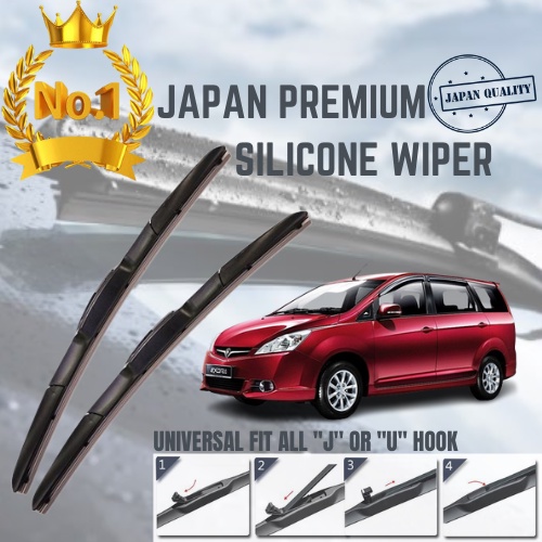 JAPAN PREMIUM SILICONE WIPER-Proton Exora | Shopee Malaysia