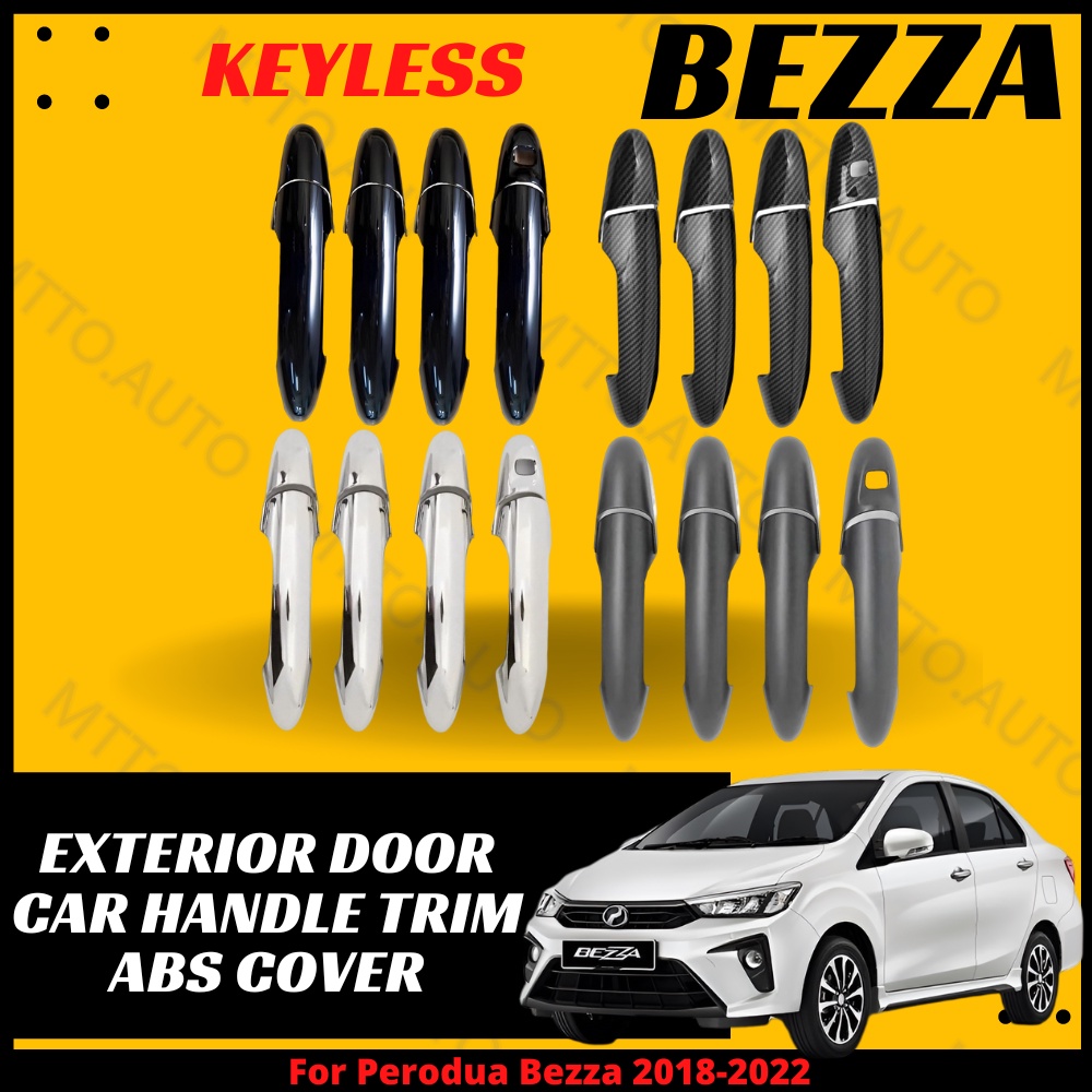 MTTO Perodua Bezza 2016-2024 ( Keyless ) Exterior Car 4Pcs Door Handle ...