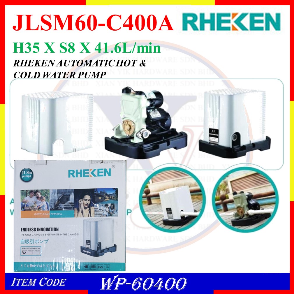 WP-60200 JLM60-200A / WP-60400 JLSM60-C400A RHEKEN AUTOMATIC HOT & COLD ...