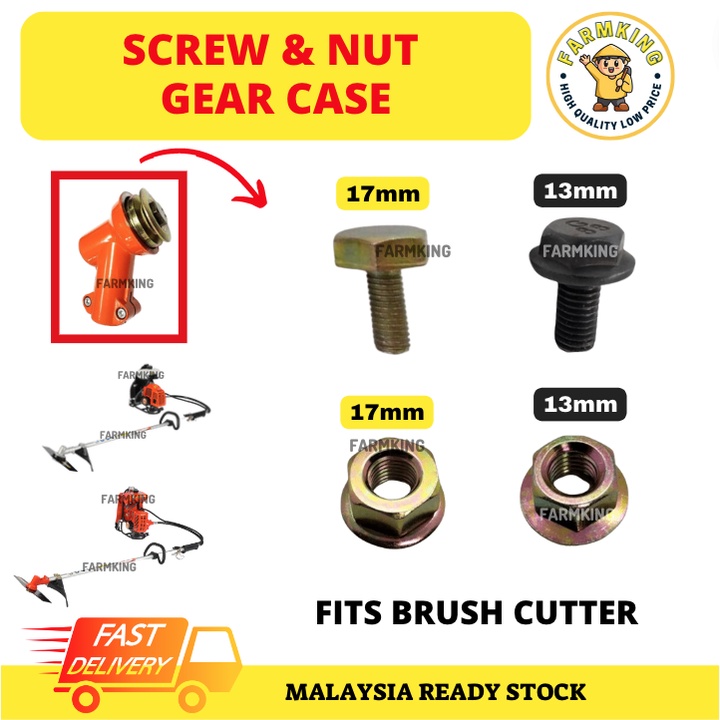(Ready Stock) Mesin Rumput Screw Gear Case Brush Cutter Skru Mata Mesin ...