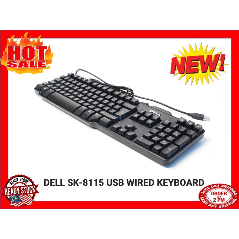 DELL SK-8115 USB WIRED KEYBOARD - BLACK (NEW) | Shopee Malaysia