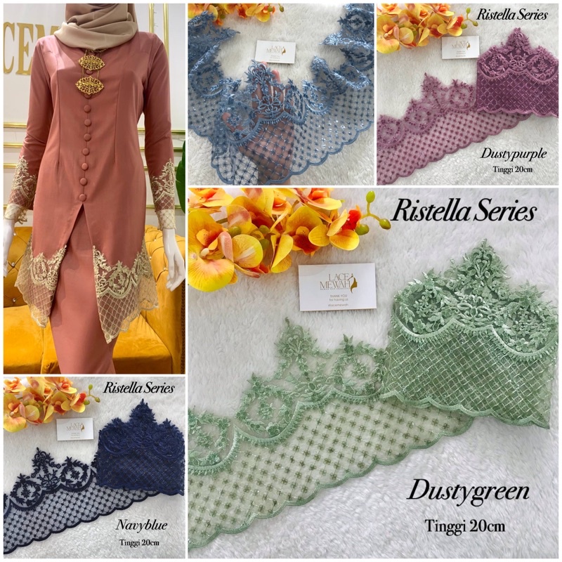 ‼️READYSTOK‼️BORDER LACE SULAM SIMPLE BAJU KURUNG NIKAH TUNANG ...