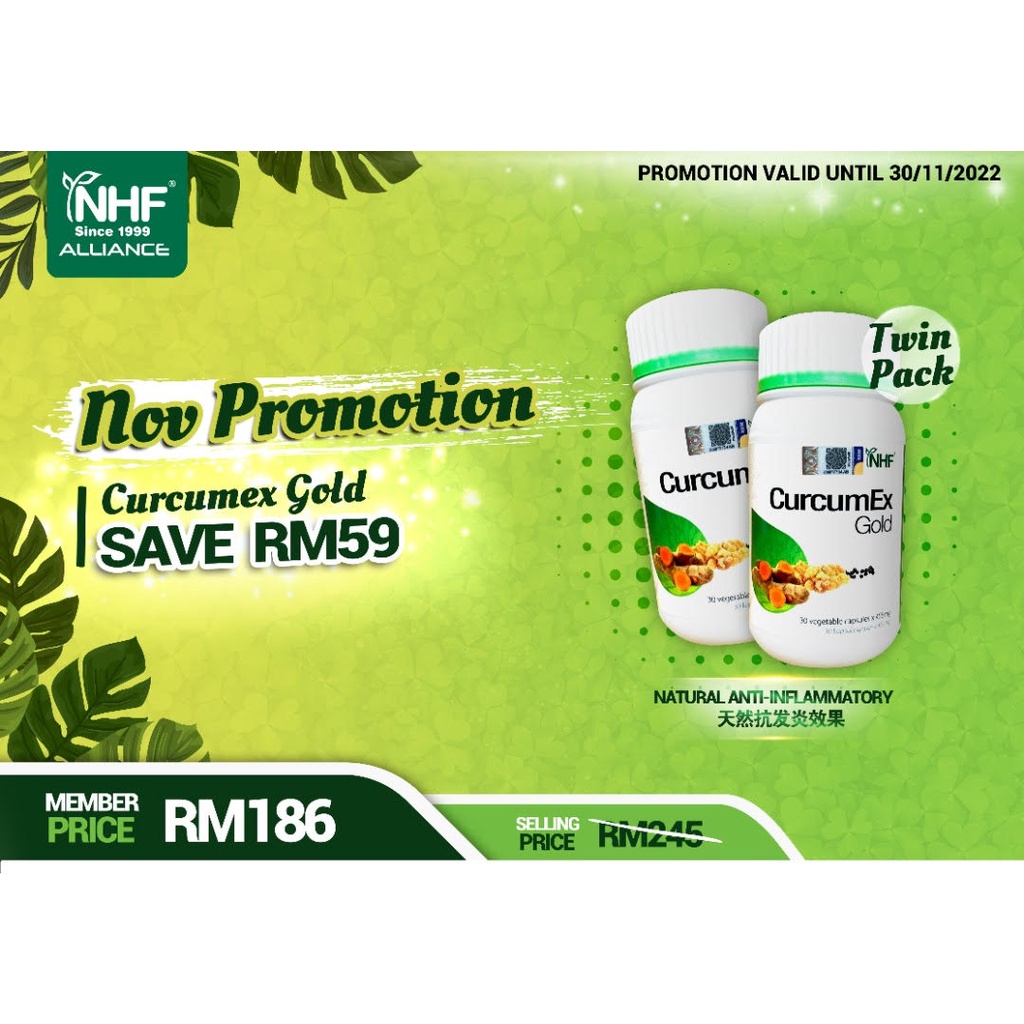 NHF Curcumex Plus (400mg x 30caps) | Shopee Malaysia
