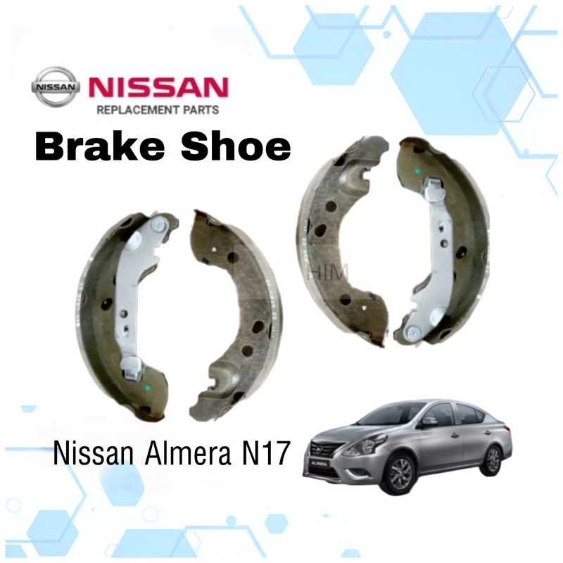 NISSAN ALMERA N17 REAR BRAKE SHOE (ORIGINlAL) | Shopee Malaysia