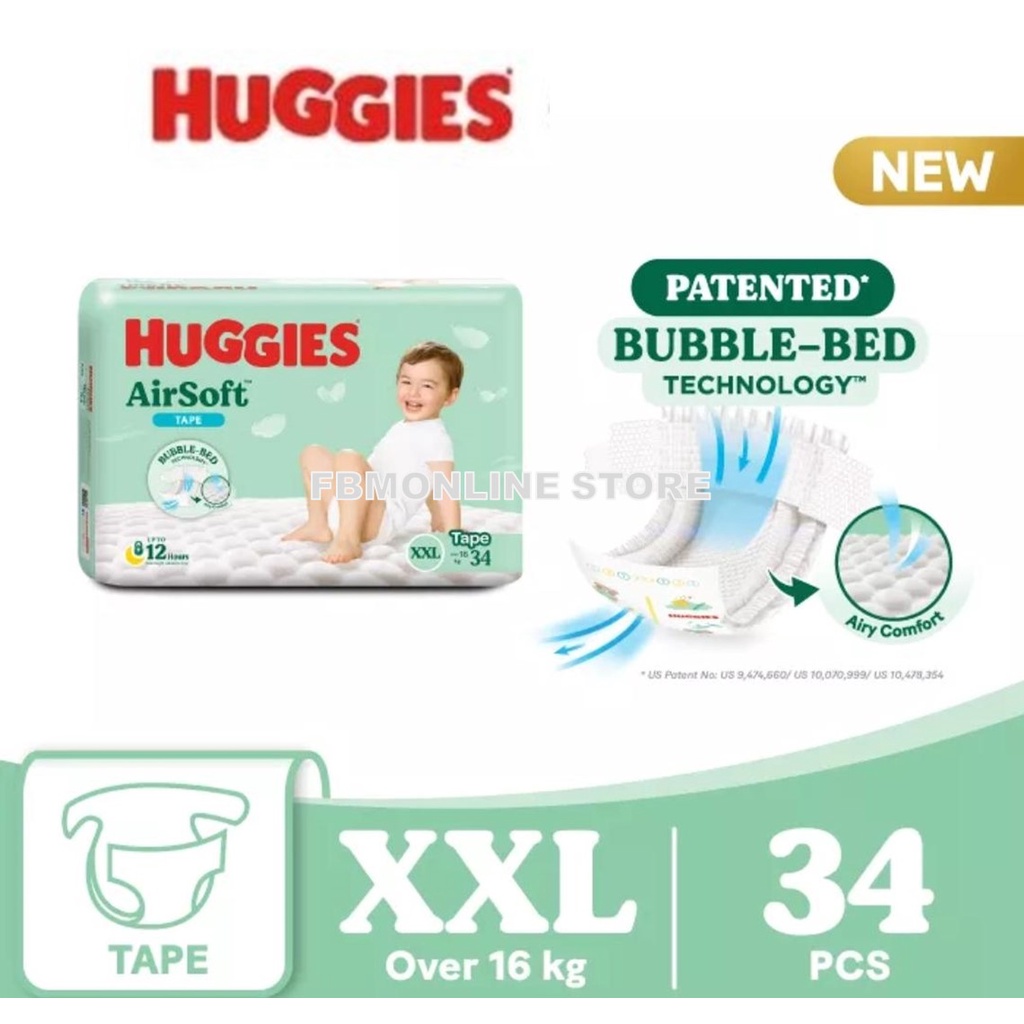 Huggies Ultra Natural Soft Diapers / Huggies AirSoft Tape Super Jumbo ...