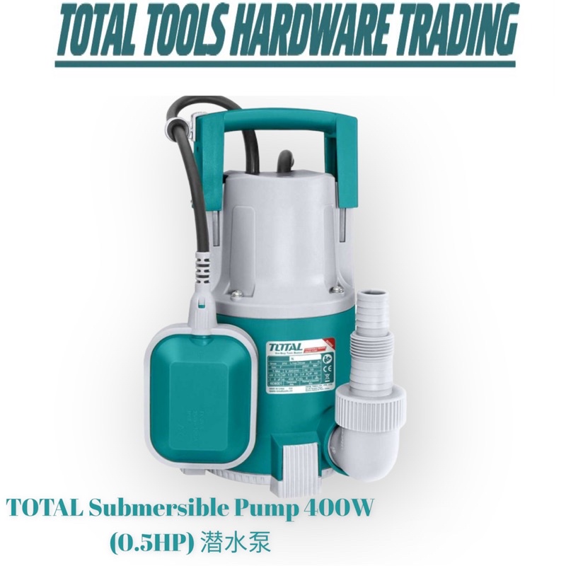 TOTAL Submersible Pump 400W (0.5HP) 潜水泵 - TWP64001 | Shopee Malaysia