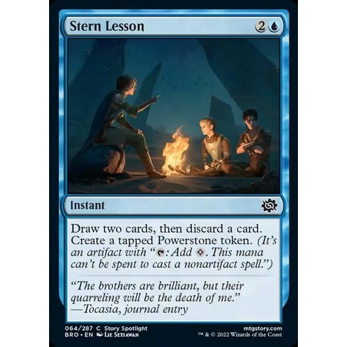 Stern Lesson | [BRO][C][{2}{U}][Instant][MTG Singles] | Shopee Malaysia