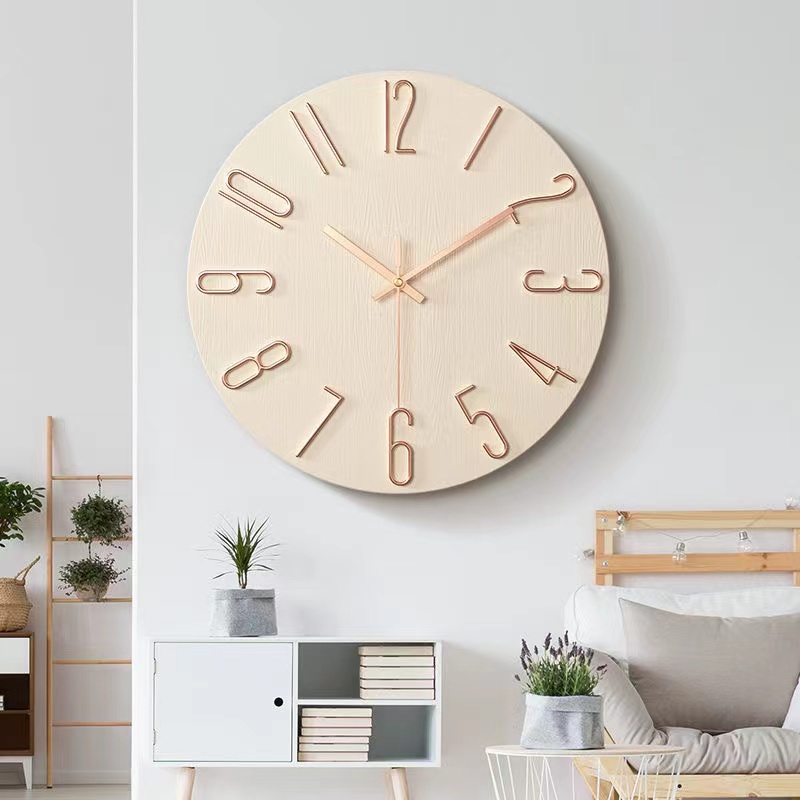 2023 Explosive Minimalist Wall Clock Living Room Netflix Table Clock ...