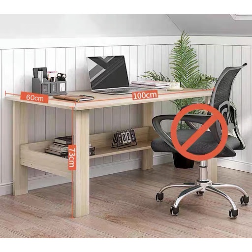 80/90/100/120cm Simple Computer Table Desk, PC Desk, Wooden With ...