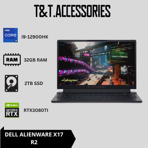 Dell Alienware X17 R2 i9-12900HK 32GB 2TB RTX3080TI 17"UHD 120Hz Gaming ...