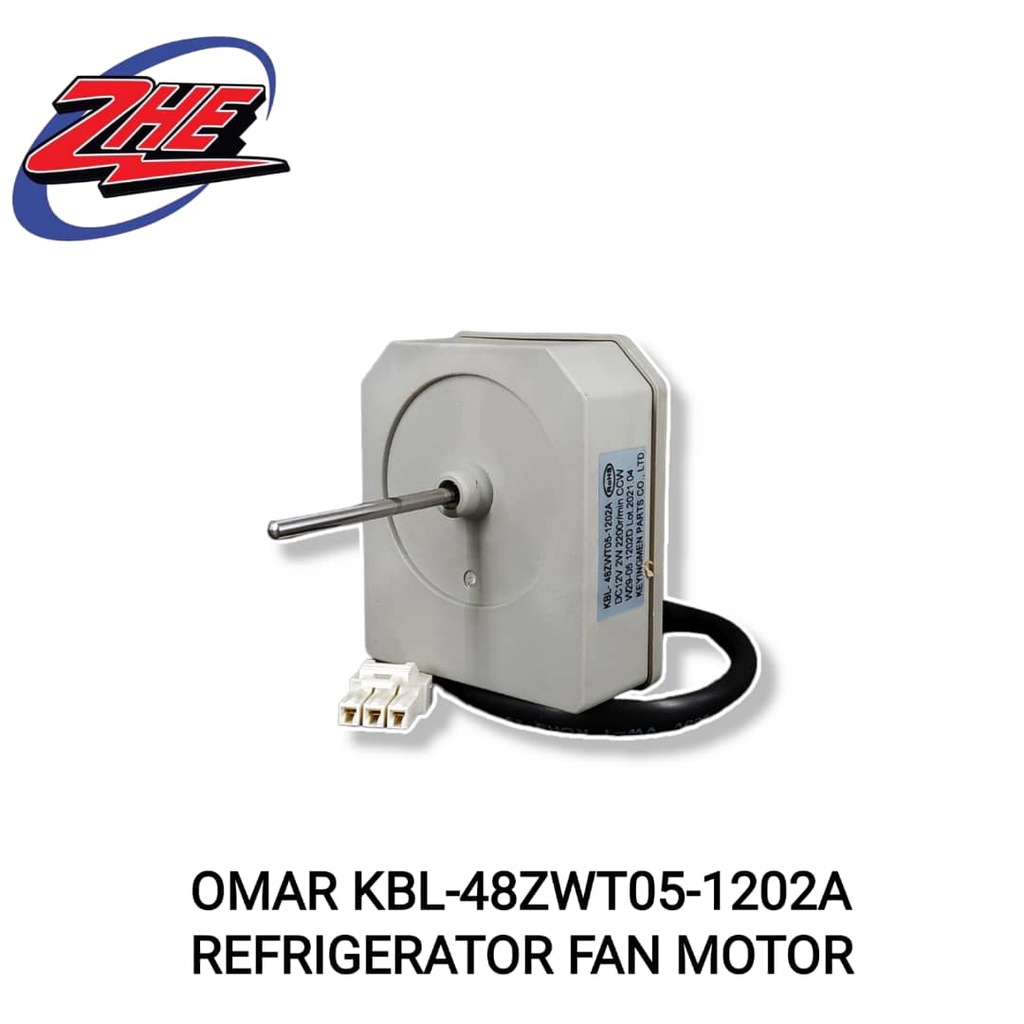 OMAR KBL-48ZWT05-1202A REFRIGERATOR FAN MOTOR DC12V / KIPAS PETI SEJUK ...