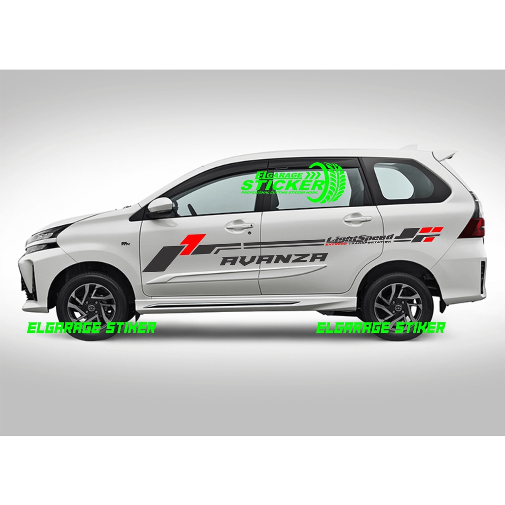 Avanza car stickers cutting Avanza car side body stickers Avanza car ...