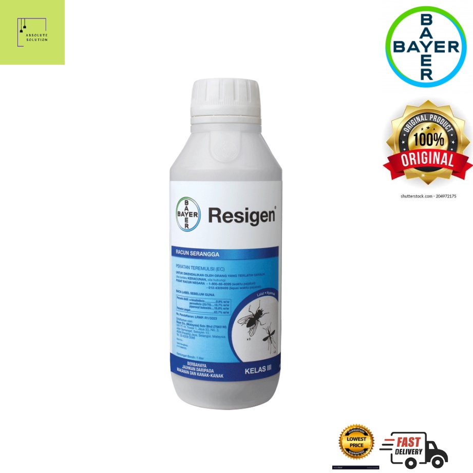 Bayer Resigen Insecticide For Mosquitoes and Flies/ Ubat Nyamuk dan ...