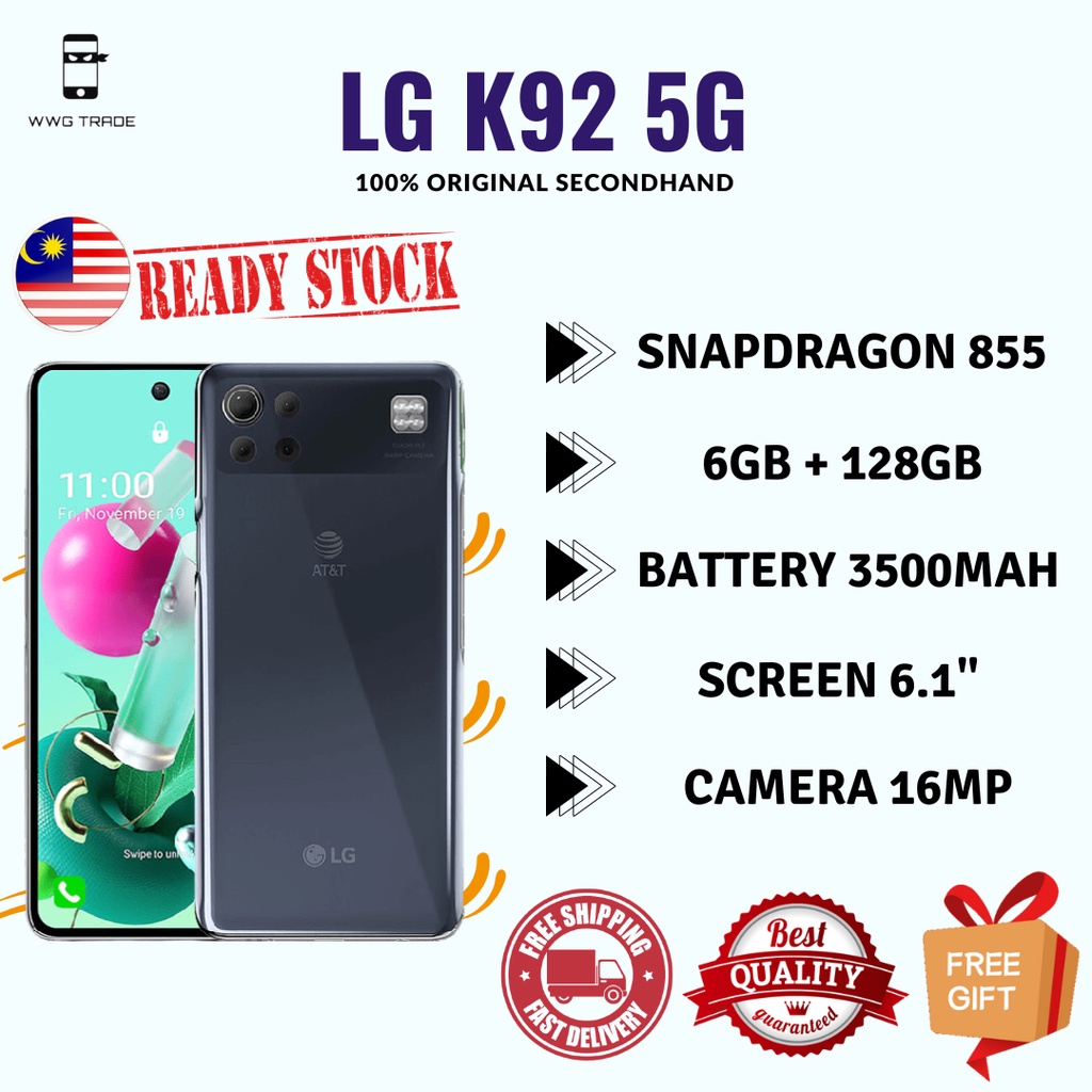 Original LG K92 5G Snapdragon 690 5G 6GB RAM + 128GB Storage | Shopee Malaysia