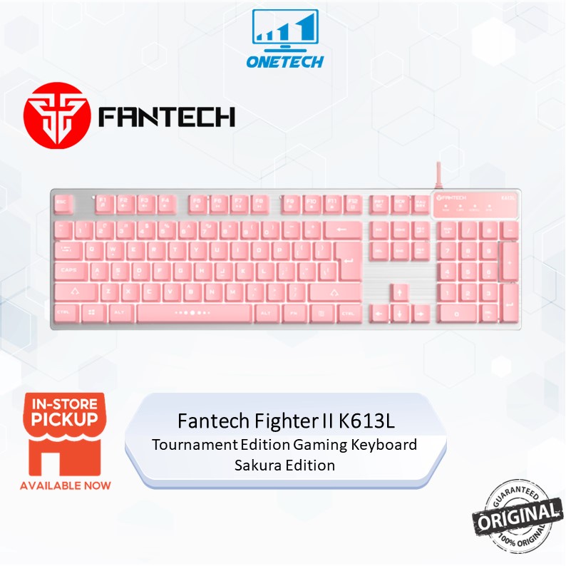 Fantech K613L Gaming Keyboard Sakura Edition ( 19 Keys Anti-Ghosting ...