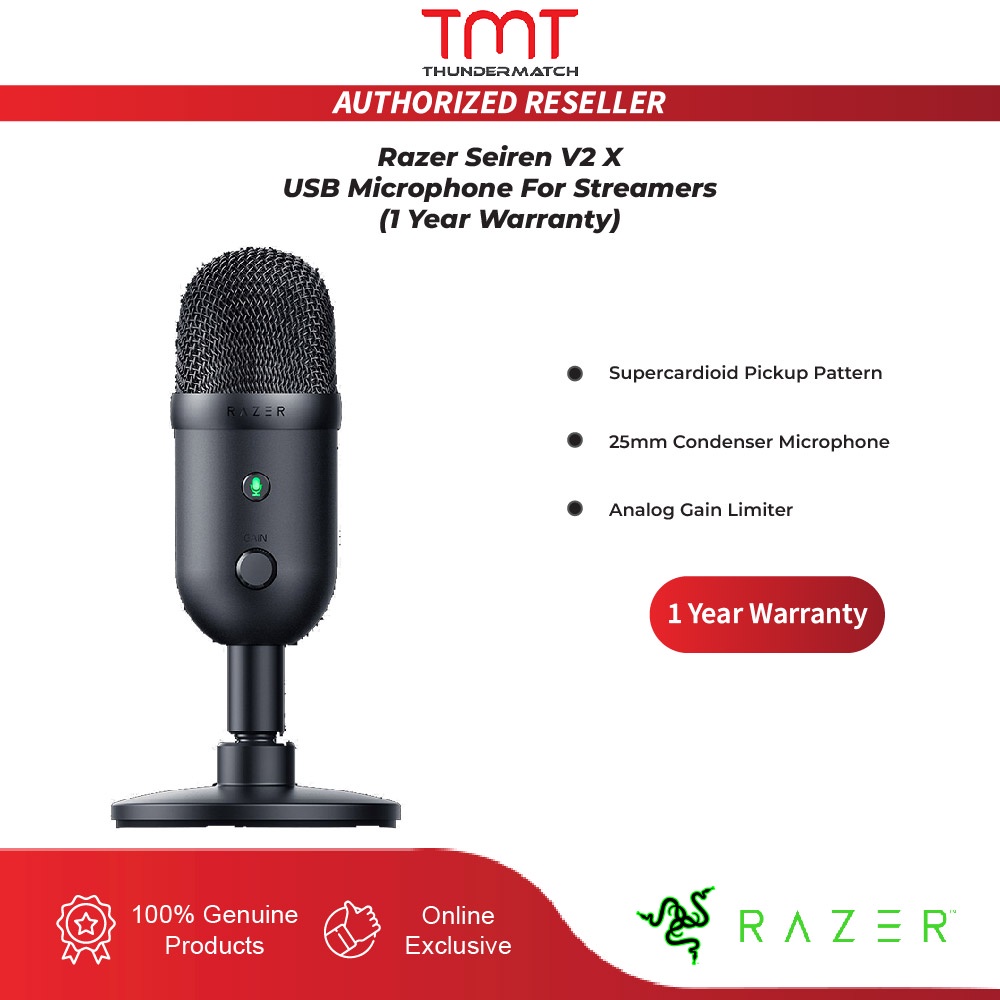Razer Seiren V3 Chroma / Seiren V3 Mini Condenser USB Microphone For ...