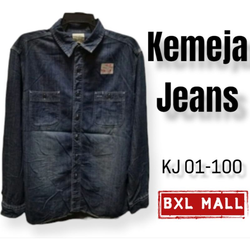[READY STOCK] Bundle Preloved Kemeja Jeans Shirt Kemeja Lengan Panjang ...