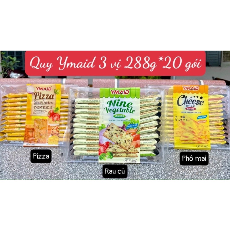 Nine Vegatable biscuits YMAID assorted flavors 288gr bag (22 packs ...