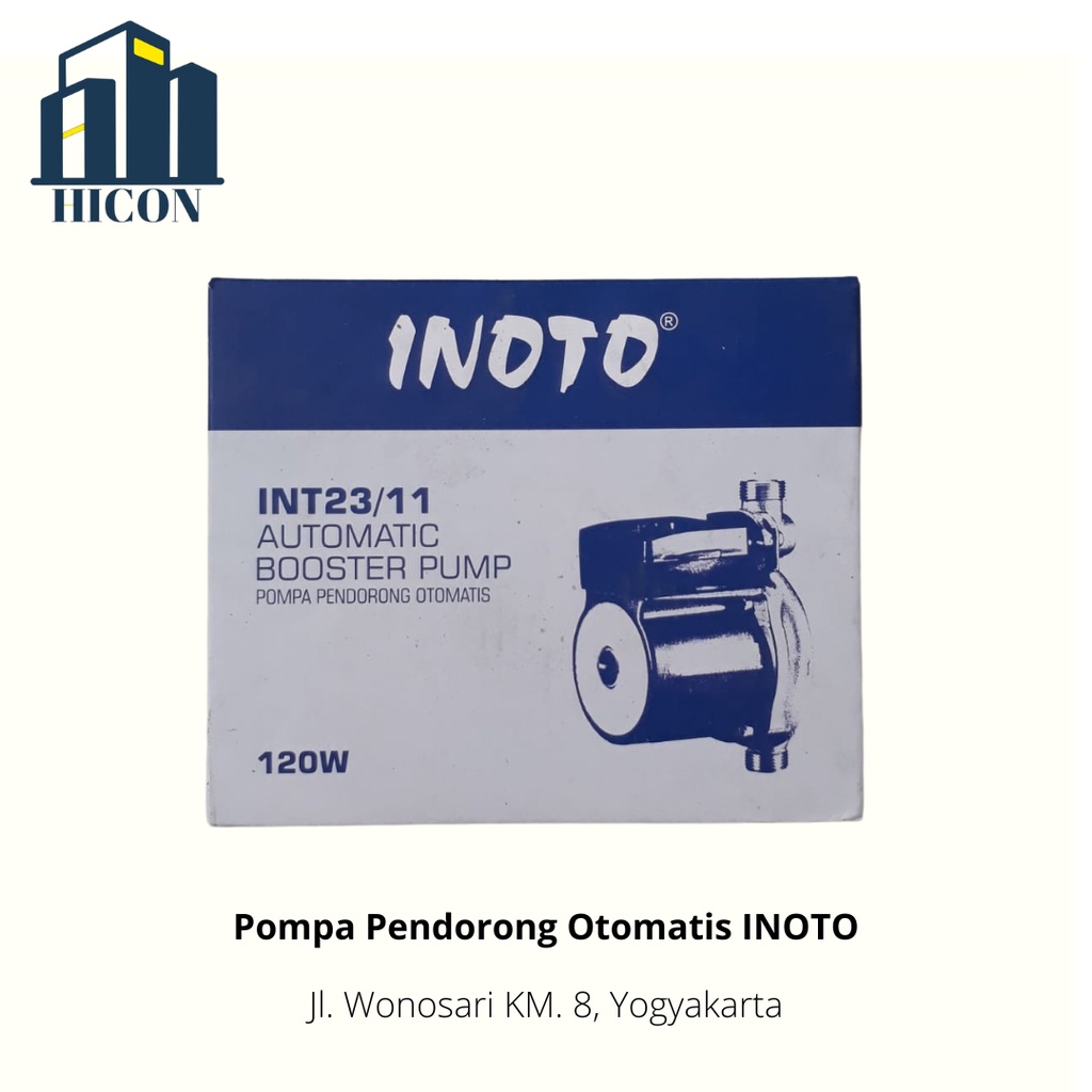 PENDORONG PUMP / AUTOMATIC SILENT BOOSTER PUMP + FLOW INOTO INT23/11 ...