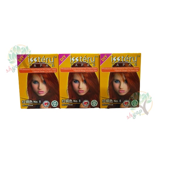 3 Unit x ISSTERU JAPAN HAIR COLOR CREAM(NO8-RED CUPRUM) | Shopee Malaysia