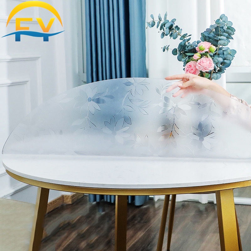 FY Round PVC Cosmos Flower Table Mat ALAS MEJA PLASTIK 1.5MM Thick PVC ...