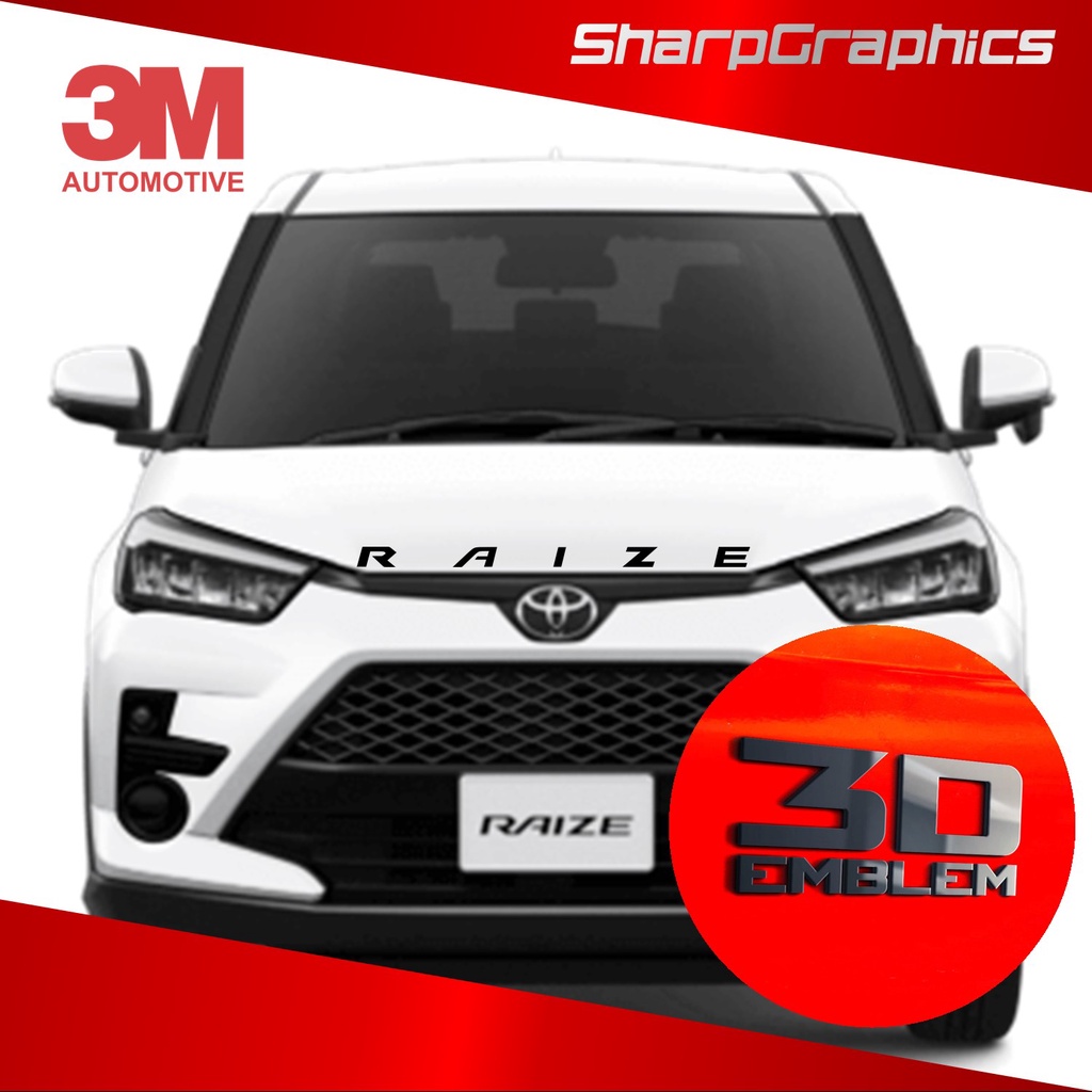Toyota RAIZE ROCKY 3D Hood Emblem Set | Shopee Malaysia