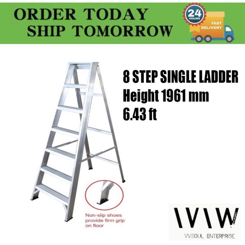 Aluminium Ladder Single Side /Tangga Aluminium /Household Indoor ...