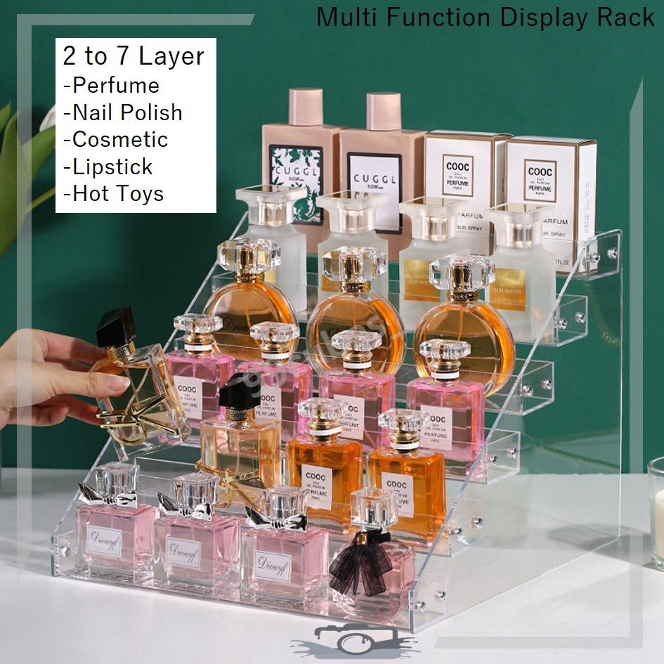Mini Perfume Display Rack Nail Polish Gel Toy Acrylic Cosmetic Storage ...