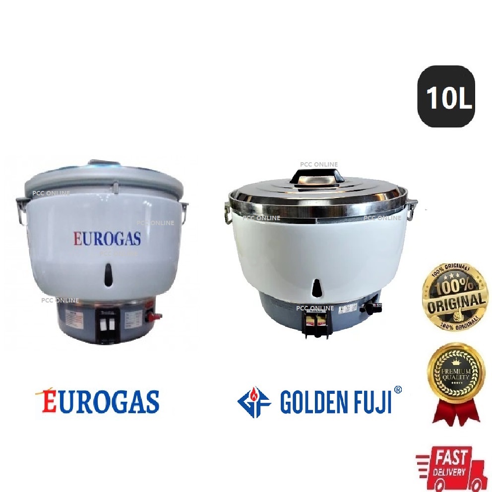 EUROGAS GAS RICE COOKER EG-RC-10Liter / GOLDEN FUJI ELECTRIC RICE ...
