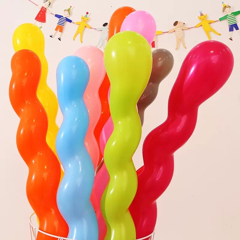 Fried Dough Twist Long Balloon Thread Thickening Long Spiral Balloon ...