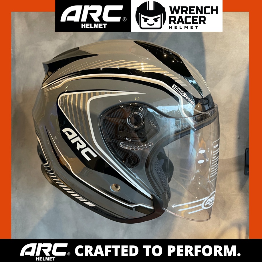 Helmet ARC XR - Supreme Grey / Supreme Gold / Matt Black / Black / Buca ...