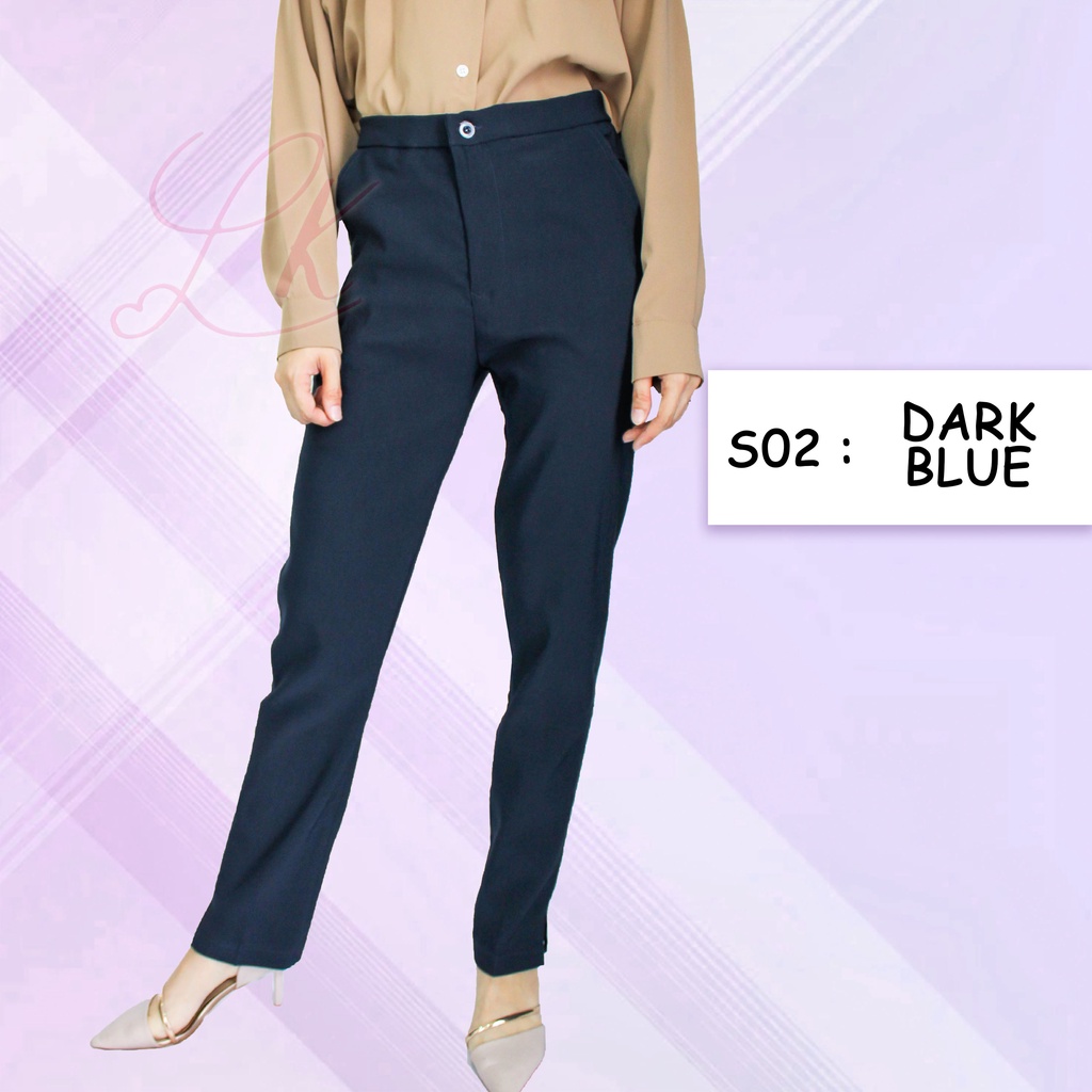 (LK) LADY/WOMEN LONG SLACK FORMAL PANTS STRAIGHT CUT OFFICE WORK ...