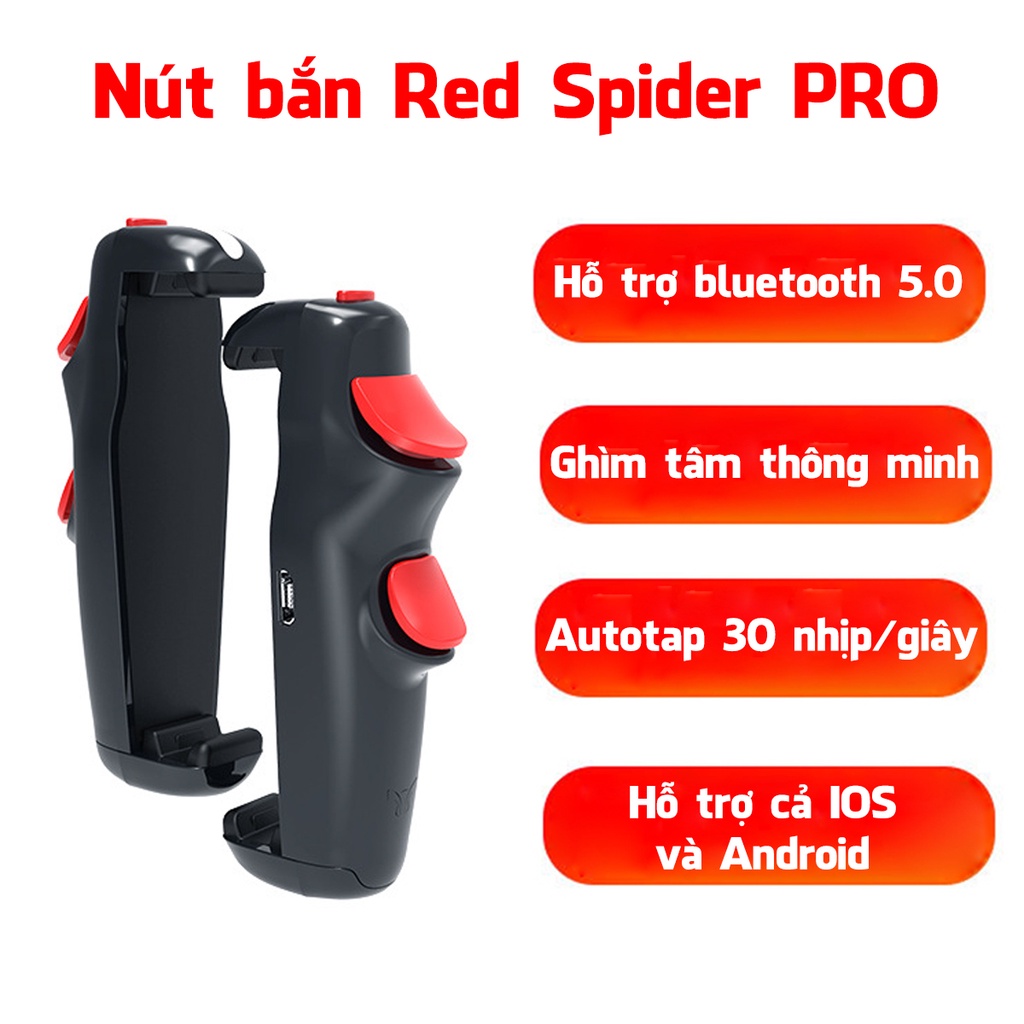 Gaming shooting button supports focus, Autotap RED Spider PRO for IOS ...