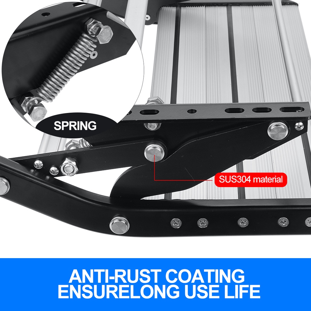 Single/Double Pull Out Step Aluminium Steel Manual Caravan RV Camper ...