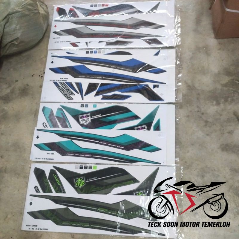 Stiker sticker body stripe cover set (10) yamaha y15 y15zr ysuku TBM | Shopee Malaysia