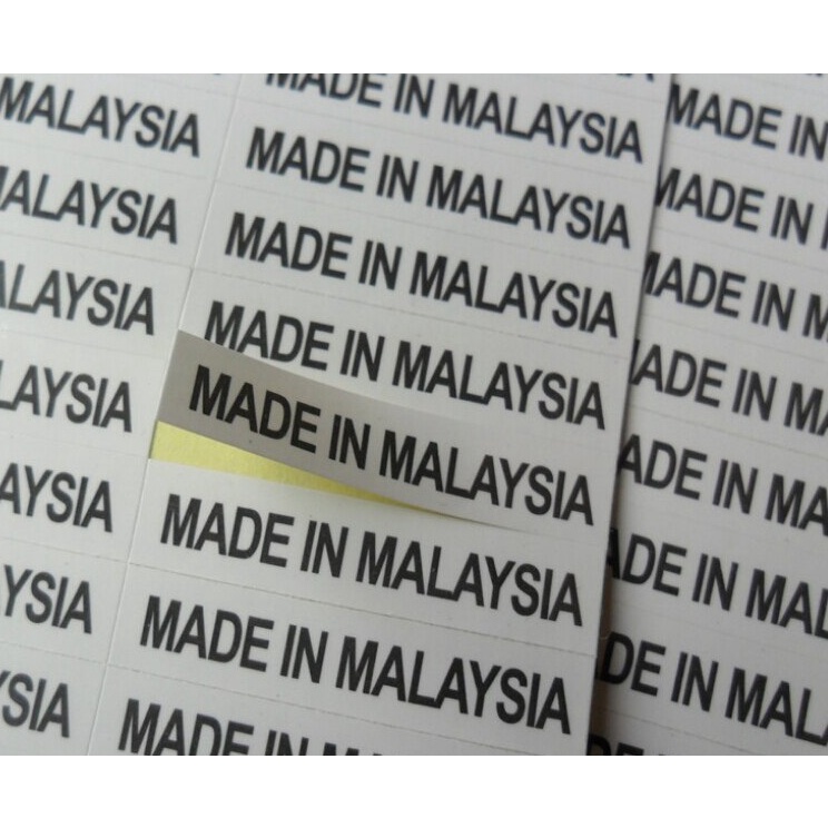 Country of Origin Sticker MADE IN MALAYSIA Labels SINGAPORE THAILAND ...