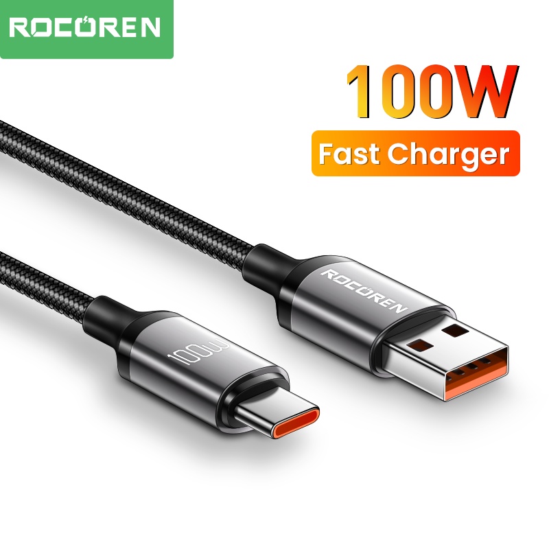 Rocoren USB Type C Cable Fast Charging Charge Supercharge USBC Data ...