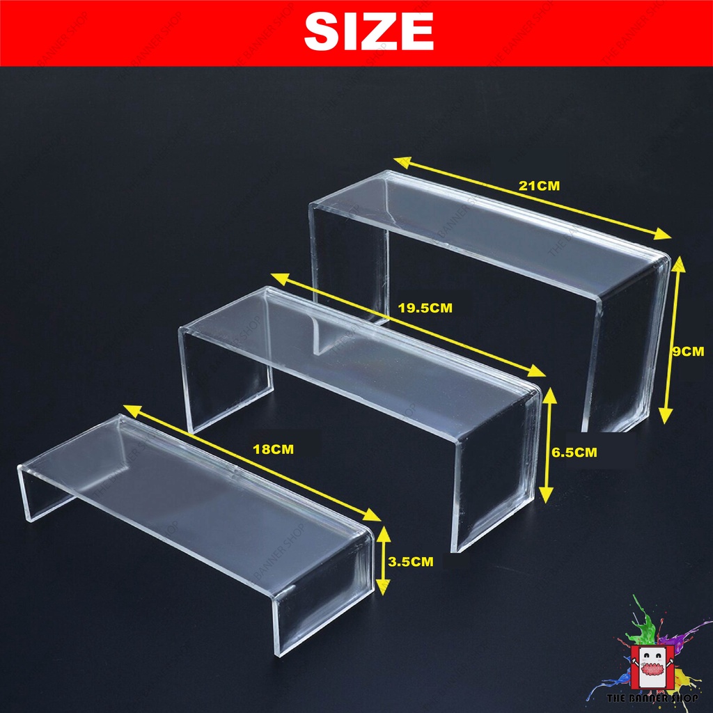 Acrylic U-Shape Display Stand, Shoes Display Stand Rack | Shopee Malaysia