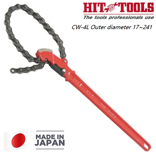 HIT CW4L Heavy Duty Chain Pipe Wrench Forged Strong I Beam Handle Made ...