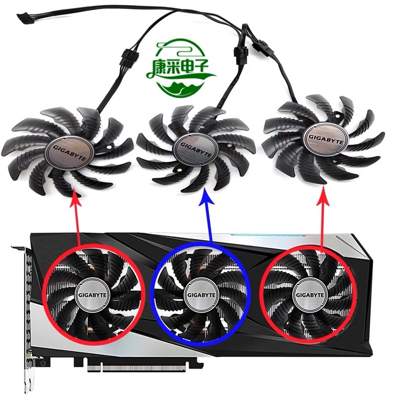 Cooler Fan Only. Original Gigabyte 技嘉RTX2060/3060/3070/3080 GAMING OC ...