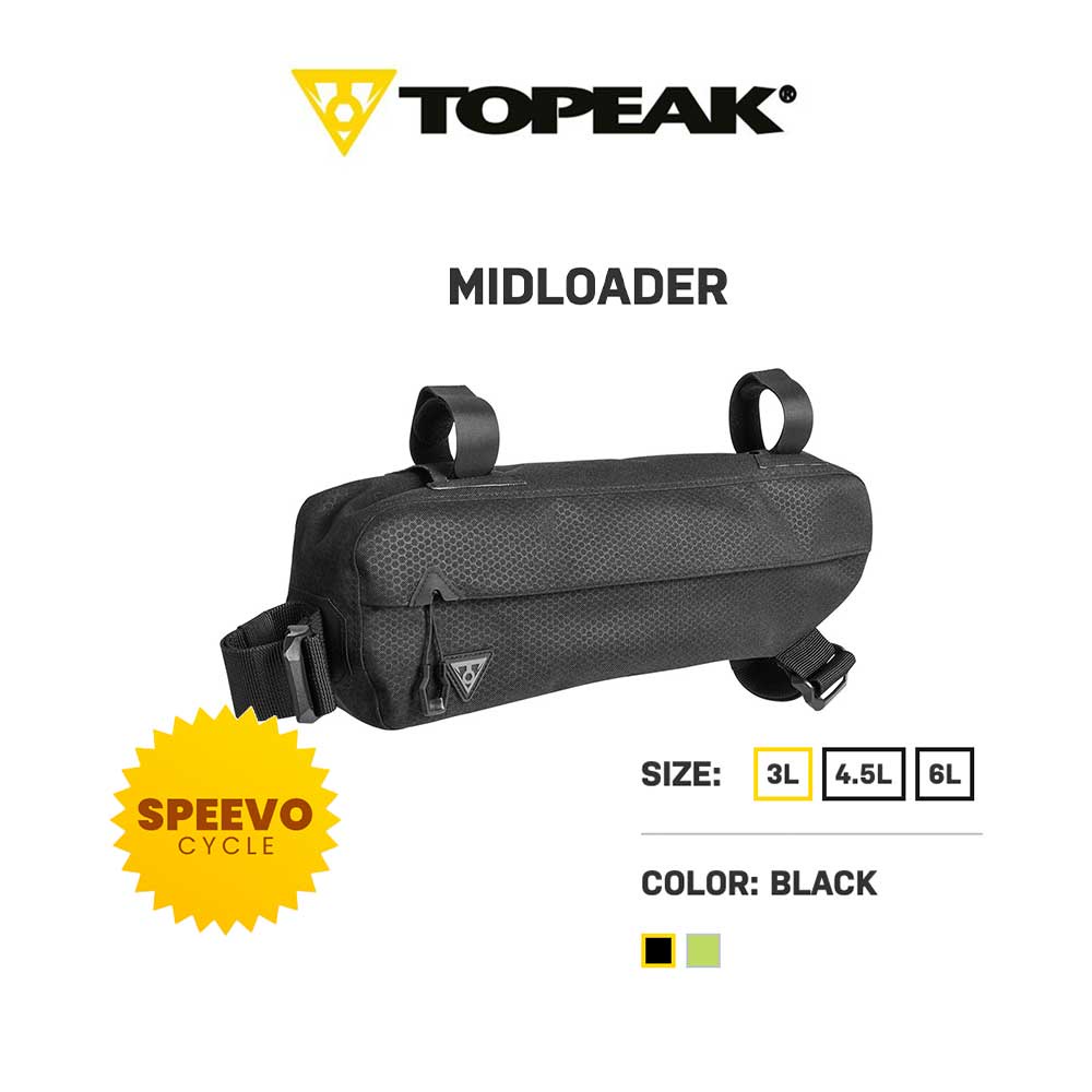 TOPEAK MIDLOADER BIKEPACKING BICYCLE TOURING BAG - 3L 4.5L 6L | Shopee ...