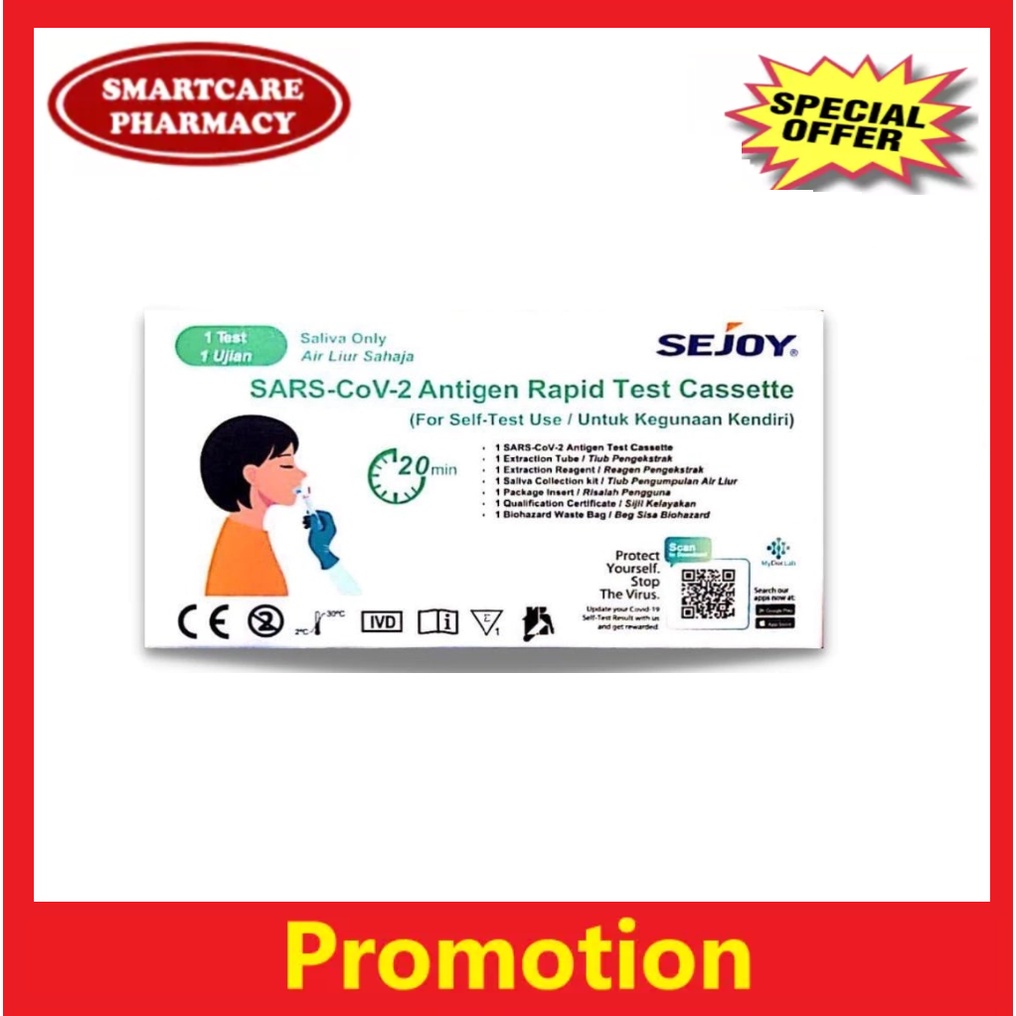 Sejoy Covid-19 Saliva Antigen Rapid Test Kit [ FAST DELIVERY] | Shopee ...