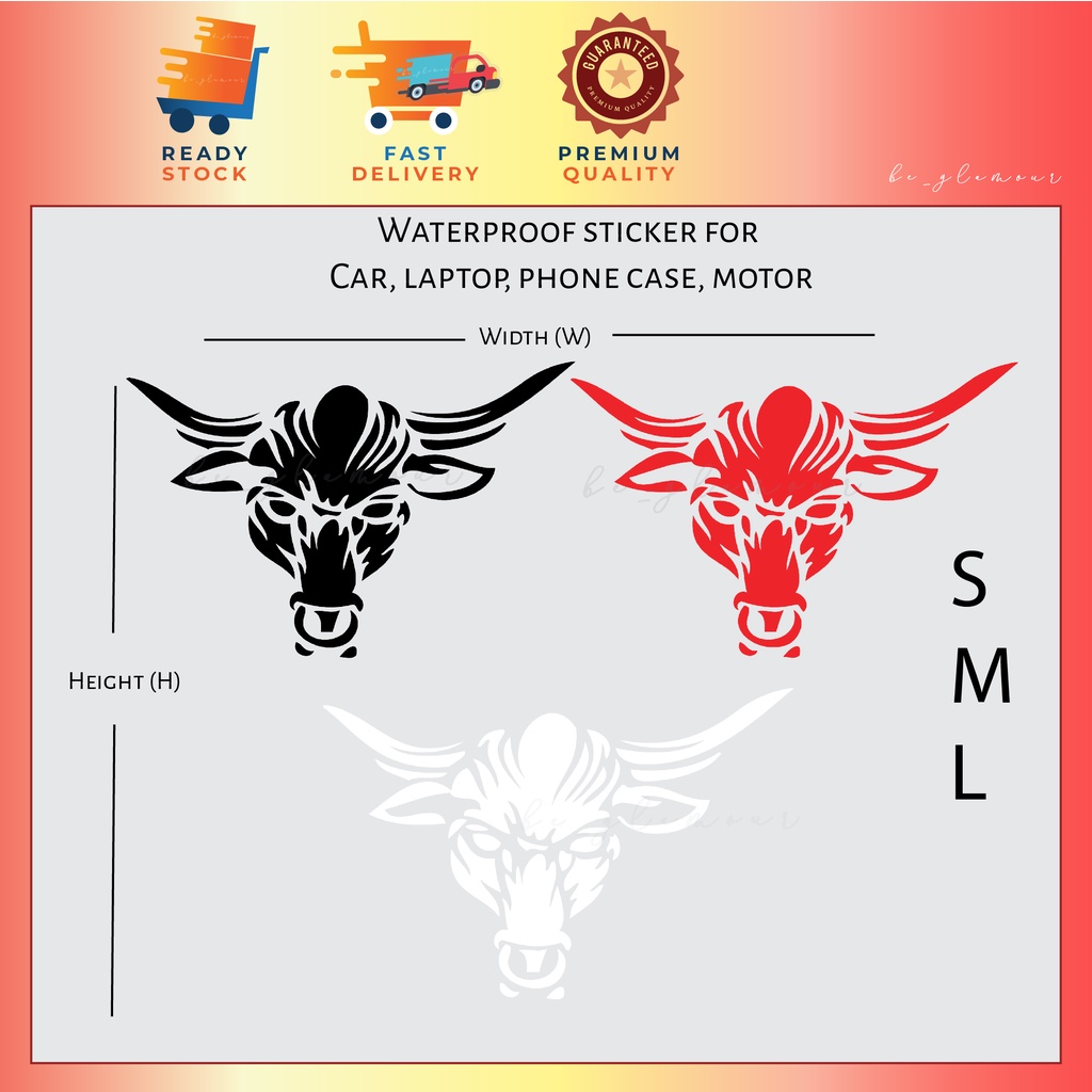 The Rock Bhrama Bull Sticker reflective rocky tattoo dwayne johnson ...