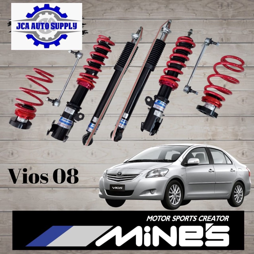 Toyota Vios NCP93 (2008 - 2013) Adjustable Absorber Set - High Low Body ...