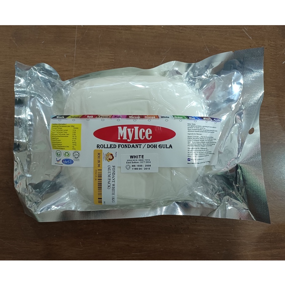 MYICE - Fondant White 1kg (Alum Pack) | Shopee Malaysia