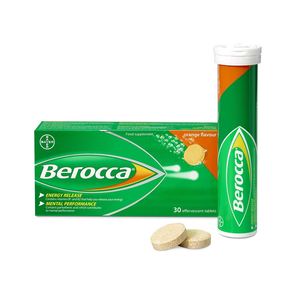 BEROCCA EFFERVESCENT TABLETS 30'S (ORANGE) | Shopee Malaysia