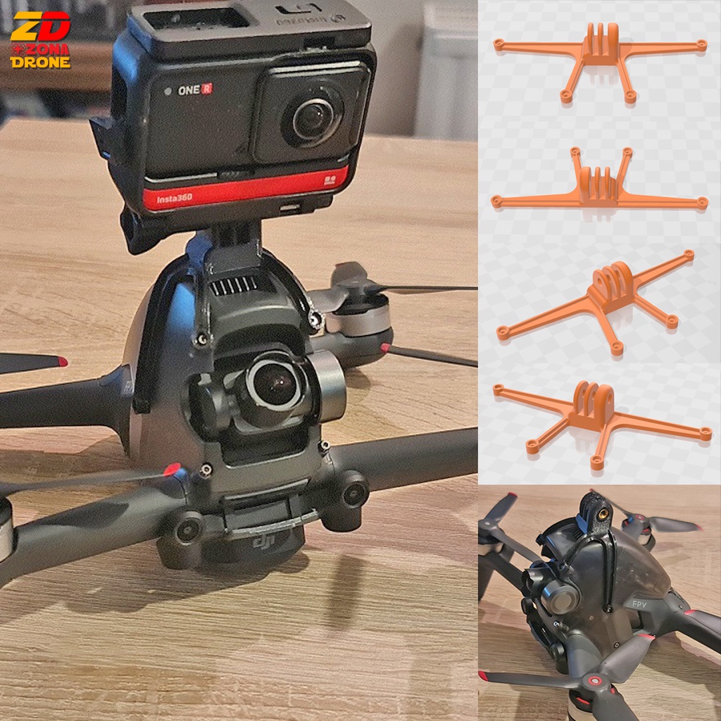 DJI FPV Drone - Gopro Action Cam Mount FPV Drone 3D Print | Shopee Malaysia
