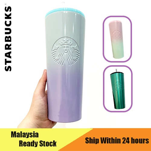 Starbucks Cup With Reusable Transparent Straw Thermos Stainless Steel Bottle Vacuum Flask 710ML ...